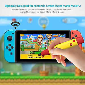 DarkWalker Stylus Touch Pen Wireless Bluetooth Game Controller, Stylus for Nintendo Switch Super Mario Maker 2