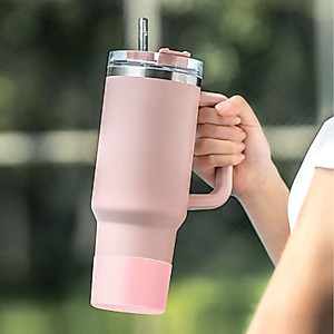 Zukro 2 Pack Silicone Boot for Stanley The Quencher H2.0 & IceFlow Flip Tumblers - Fits 20 oz, 30 oz, and 40 oz Quencher - Anti-Slip Bottle Bottom Bumper Sleeve Cover - Accessories for Stanley cup