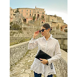 YALUXE Leather Wristlet Clutch Purses Wallet Envelope Crossbody Bags for Women Gifts Valentines Day