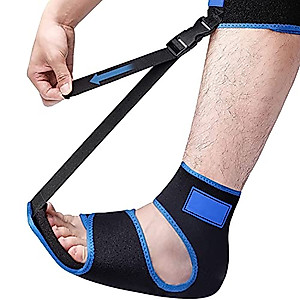 Plantar Fasciitis Night Splint for Women Men, Adjustable Drop Foot Support Stretcher for Sleeping, Achilles Tendonitis, Foot/Heel Pain Relief,M