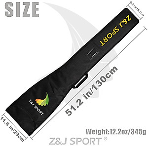 Z&J SPORT Kayak Paddle Bag with Carry Handle, 2-piece Kayak Paddle Cover Waterproof Inner Double-layer Compartment Waterproof Lining