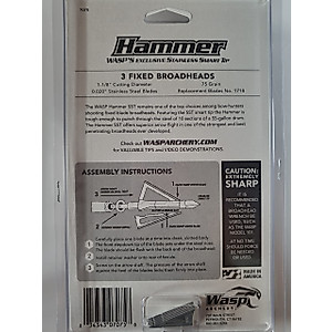 WASP Archery Hammer SST 75G 3PK