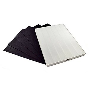HQRP True HEPA + 4 Carbon Filter Set compatible with Kenmore 85300 SA300 32.85300 PlasmaWave, 118012-KM 118012 85301 32.85301 Replacement