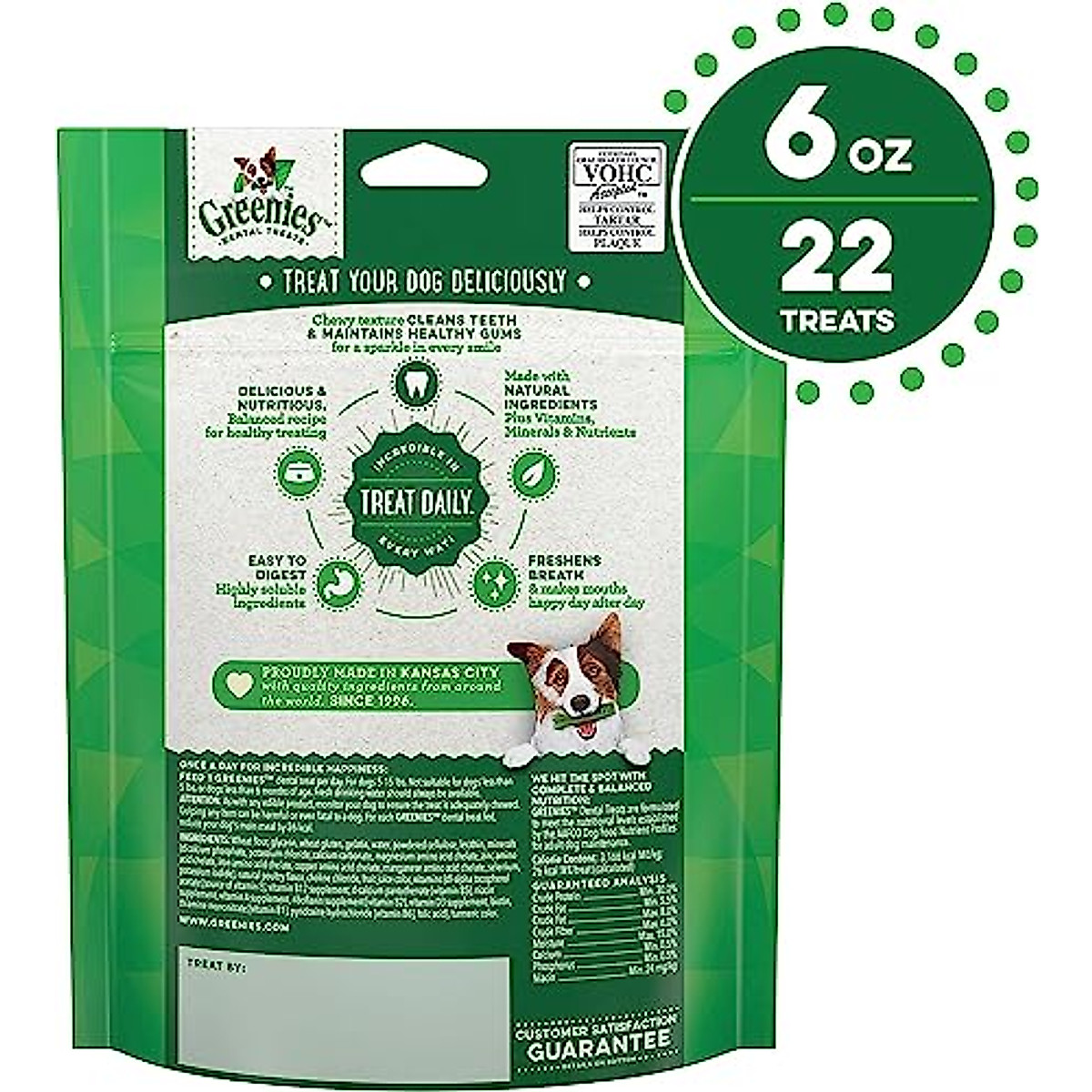 2 Pack - Greenies Treats for Dogs (5-15 lbs/2-7 kg) Mini Treat-Pak-Teenie 6 oz