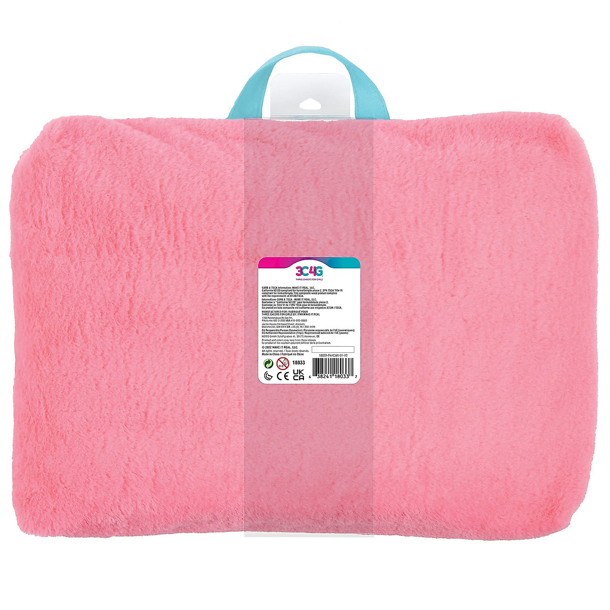 3C4G Rainbow Adventure Fun Lap Desk - Portable Lap Pillow Desk for Kids with Media Slot - 12” x 16.9” Lap Desk for Laptop, Tablets, & Notebooks by Make It Real