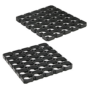 Heyiarbeit 5Pcs 5x6 Tandem 21700 Lithium Battery Holder Cell Spacer Bracket for DIY Battery Pack Hole Dia 21.7mm/0.85"