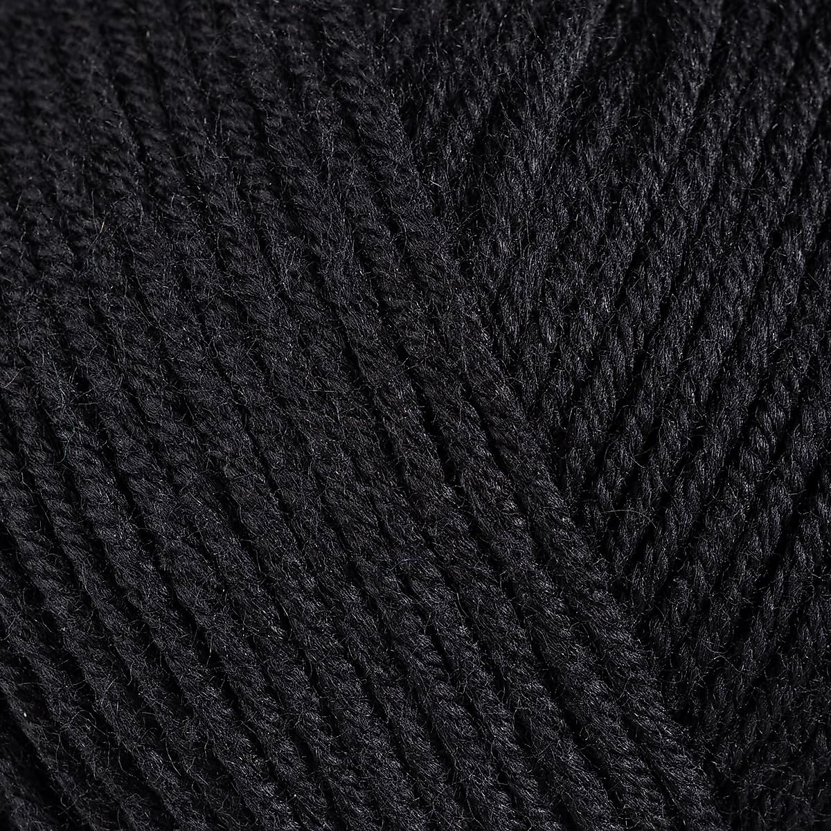 5 Skein (Pack) Total 8.8 Oz. Gazzal Baby Cotton Each 1.76 Oz (50g) / 150 Yrds (165m) Soft, Fine Baby Yarn, 60% Cotton (Black - 3433)