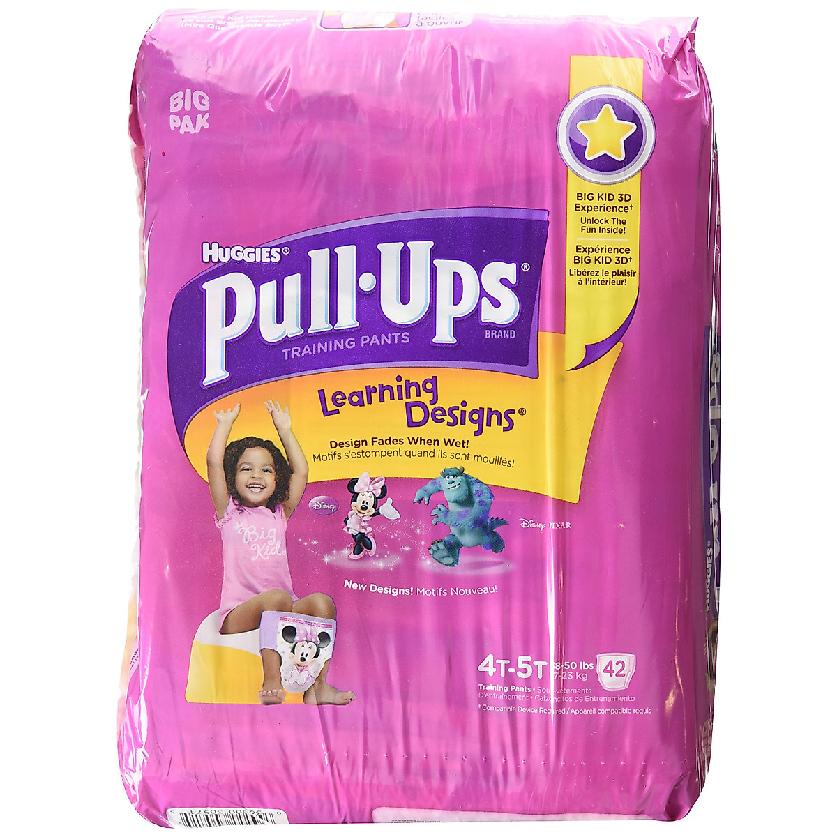 Pull-Ups Learning Design Training Pants, 4T-5T, Girls, 42 ct