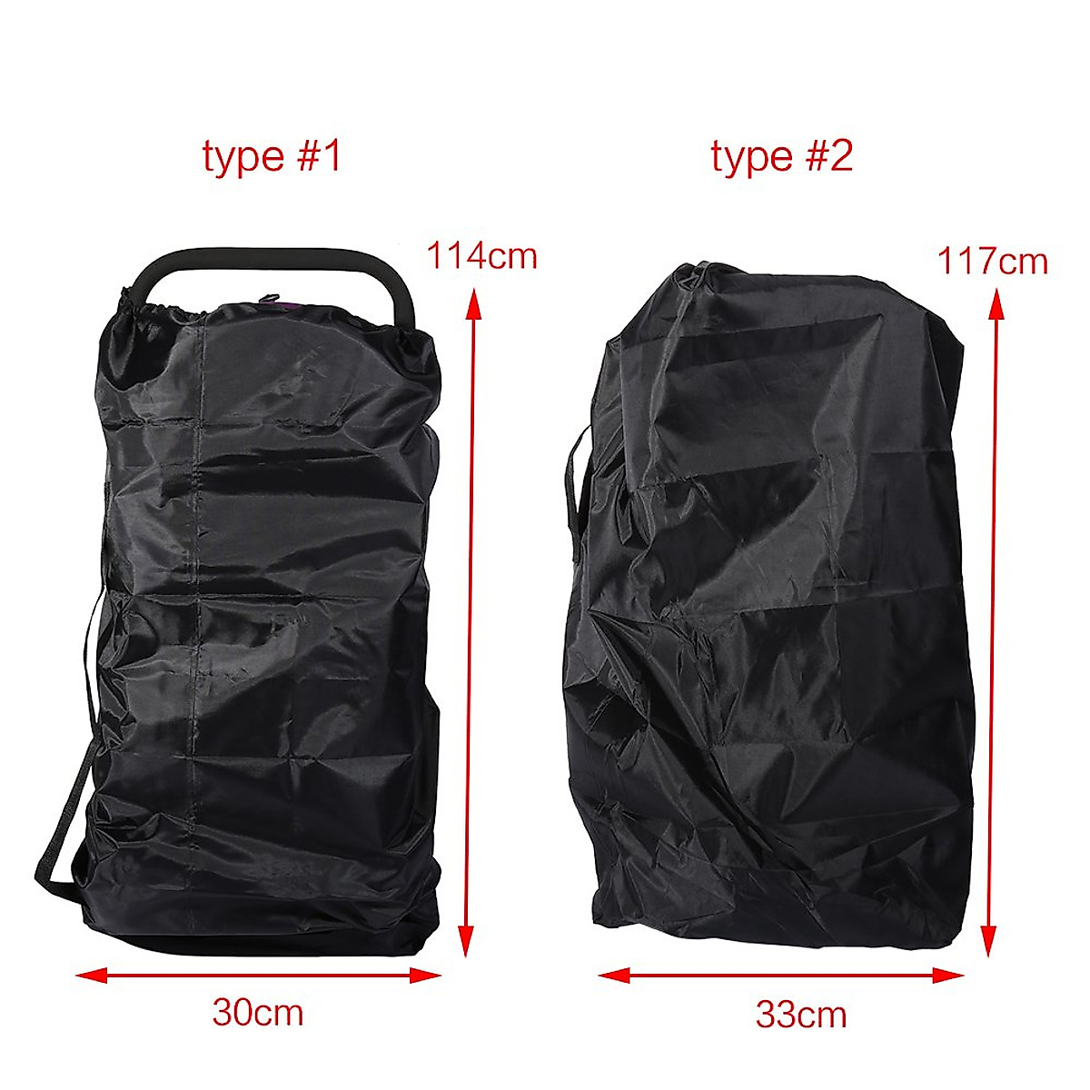 GLOGLOW Baby Stroller Travel Bag Cover Infant Kids Portable Large Pram Pushchair Storage Bag for Airplane (117 * 33cm / 46 * 12inch)