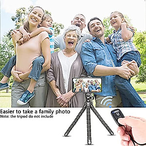 Cellphone Clicker, Camera Remote Control(2 Pack) for Photos & Videos, Wireless Camera Remote Shutter Compatible with iPhone/Android Phone/iPad/Tablets with Adjustable Wrist Strap