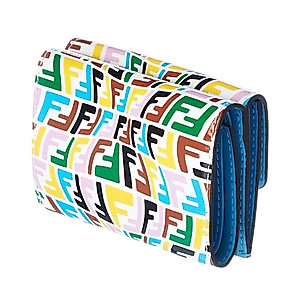 FENDI Vertigo Baguette Multicolor Leather Small Trifold Wallet 8M0395