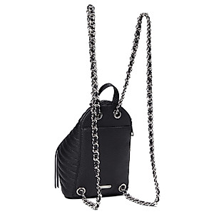 Rebecca Minkoff Small Julian Chevron Quilted Backpack Black One Size