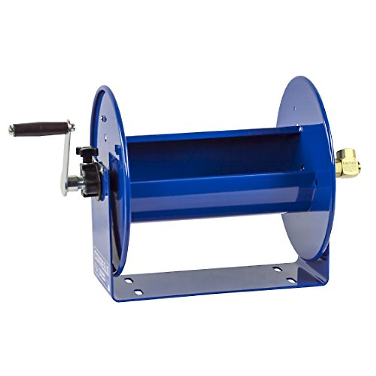 Coxreels 112-3-100 Hand Crank Hose Reel | Spool for Coiling Hoses and Cables | Rotating Storage Reel with Hand Crank | Steel Hose Reel | Fits 3/8'' x 100' Hose | 12” x 18.25” x 13”