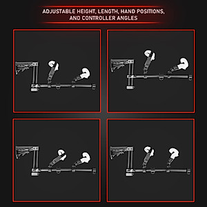 DeadEyeVR Annihilator 2 - VR Magnetic Carbon Fiber Rifle Adapter Stock Controller Attachment Accessory for Virtual Reality (Oculus / G2 - Sling - AR15)