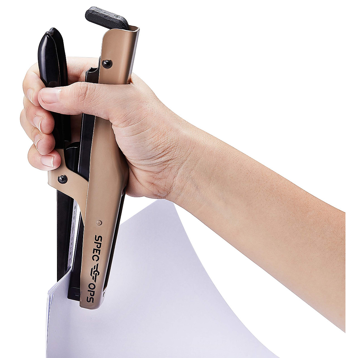 Spec Ops Tools Florist & Dry Cleaner Plier Stapler, 3/8"" Crown, 1/4"" Leg Length Staples, 3% Donated to Veterans