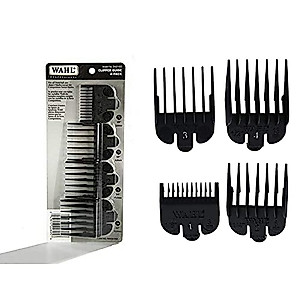Wahl Professional Clipper Guide 4 Pack with Cutting Lengths from 1/8" to 1/2", for Professional Barbers and Stylists - Model 3160-100