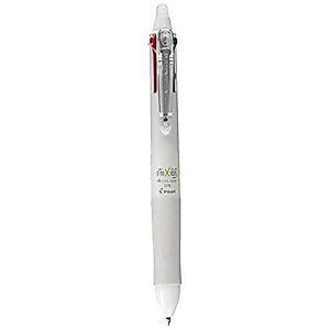 PILOT Frixion Ball Knock 4-Color Gel Ink Multi-Pen, White (LKFB-80EF-W)
