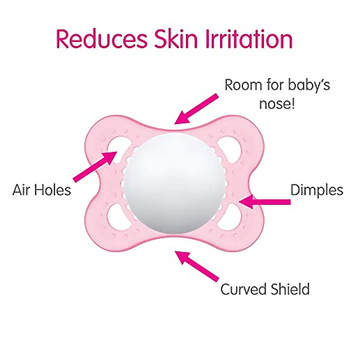 MAM Original Matte Baby Pacifier, Nipple Shape Helps Promote Healthy Oral Development, Sterilizer Case, Boy, 0-6 (Pack of 2)