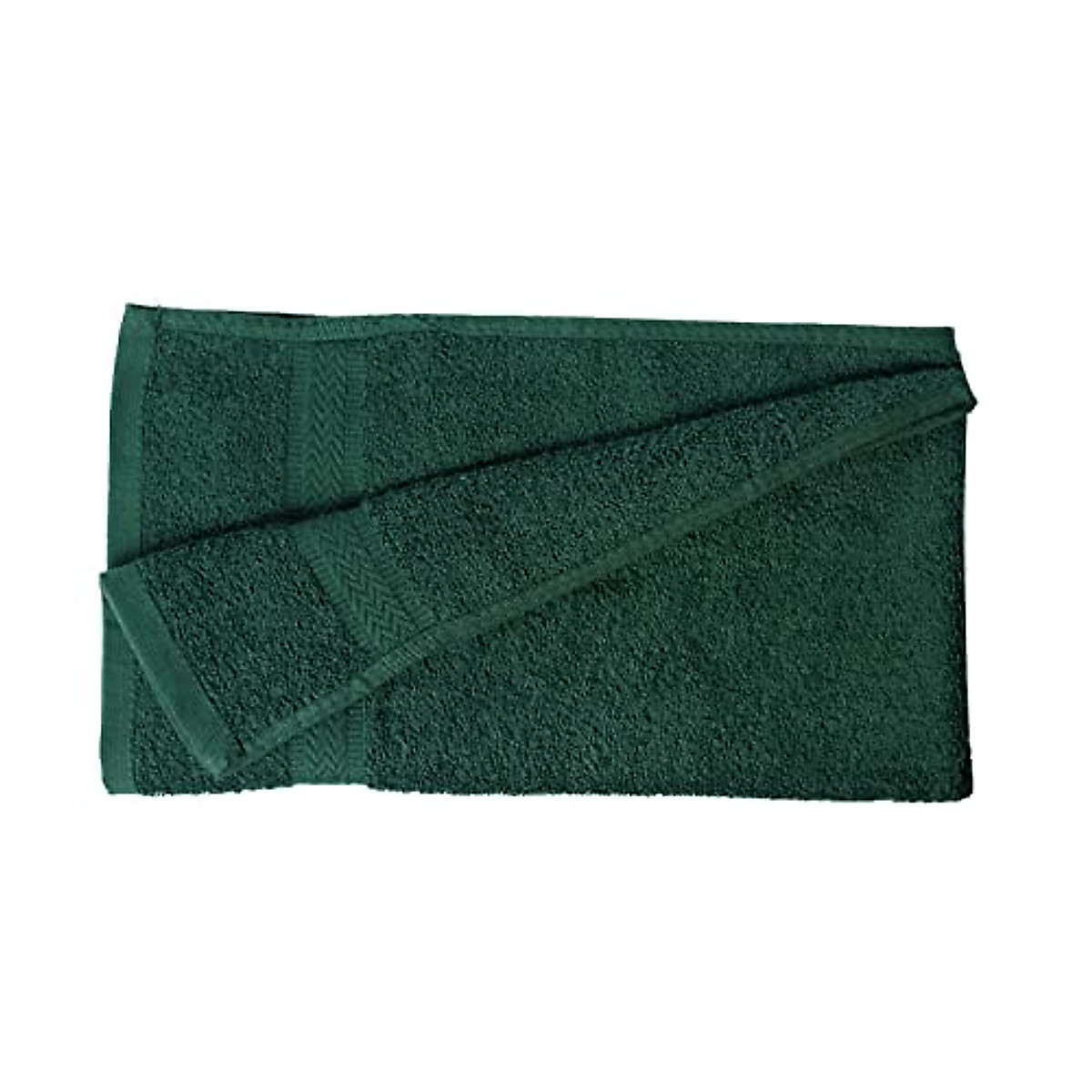 Linteum Textile Supply Premium Hand Towels (Hunter Green) Absorbent Towel Set with Ring Spun 100% Cotton Material for Hotel, Salon, Gym & More (24-Pack, 16x27 inches)