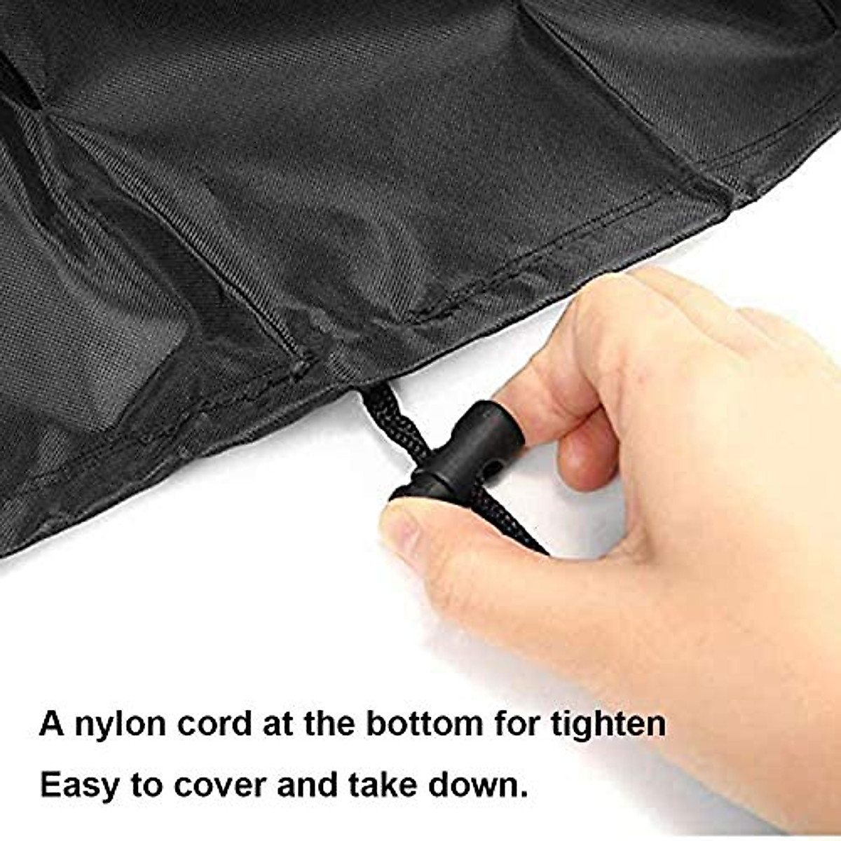 91" DIAx43 H Round Garden Furniture Covers Waterproof, Outdoor Patio Furniture Covers, Heavy Duty Patio Table Covers, 420D Oxford Cloth Anti-UV