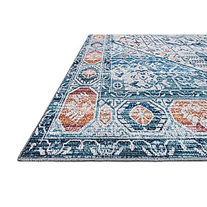 Justina Blakeney x Loloi Cielo Collection CIE-03 Ivory / Sunset Transitional 8'-0" x 10'-0" Area Rug