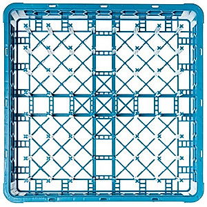 Carlisle FoodService Products OptiClean Peg Dish Rack for Commercial Washing Machines, Tall Peg Plate Rack, Blue (Pack of 6)