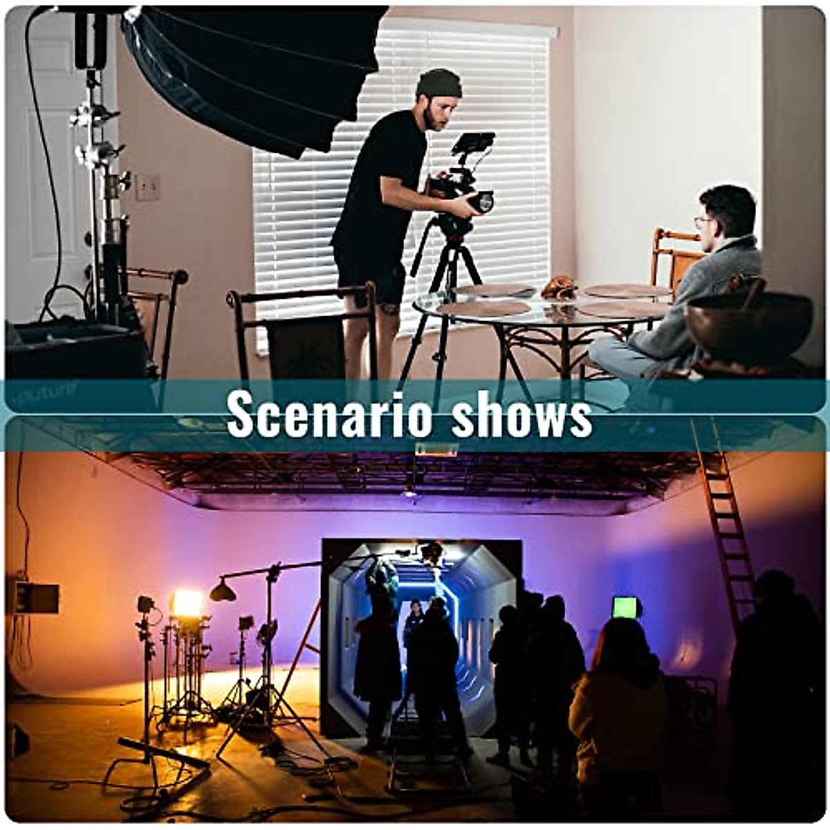 C Stand with Boom Arm-Photography Light Stand - Max Height 10.5ft/320cm, with 4.2ft/128cm Holding Arm ,Photography Stainless Steel Heavy Duty Stand Silver (CXJH01)