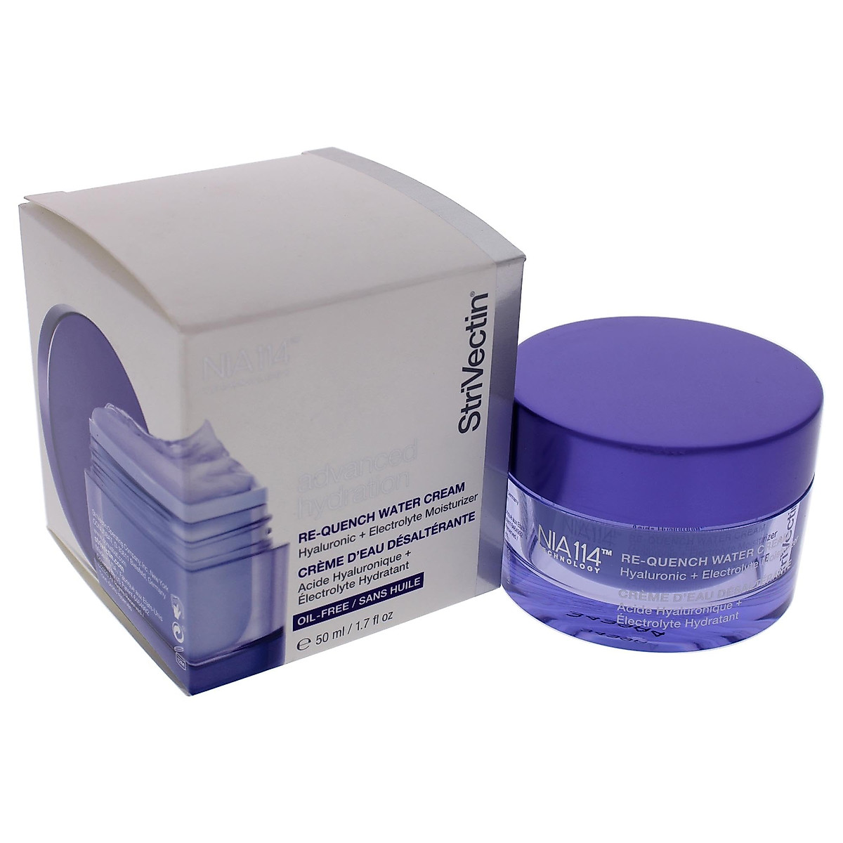 StriVectin Advanced Hydration Re-Quench Water Moisturizing Cream with Hyaluronic Acid and Electrolytes, 1.7 Fl Oz