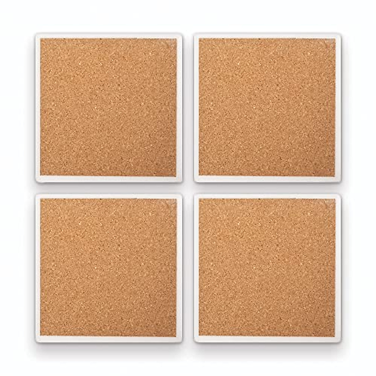 Irish Blessings Shamrock Green 4 x 4 Absorbent Ceramic Square Coasters Pack of 4