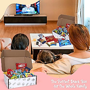 Mix Snacks Variety Pack for Adults - 40 Count Snack Box Candy Bulk Snack Food Mothers Day Gift - Healthy Variety Care Package