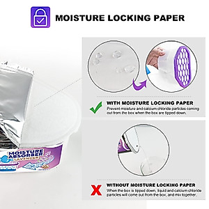 NATRUTH Moisture Absorbers With Lavender Scent,10.5OZ*12-Pack Portable Closet Dehumidifier, Odor Eliminator Absorber Bucket,Humidity Absorber,Cleaner Air Dehumidifier for Closet,Bathrooms, Boats