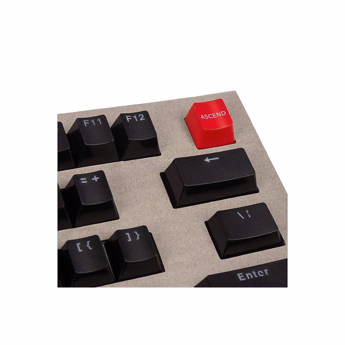 Glorious 104-Key ABS Doubleshot Mechanical Keyboard Keycaps (Black)