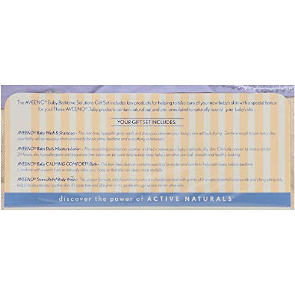 Aveeno Baby Daily Bathtime Solutions Gift Set to Nourish Skin for Baby and Mom, 4 items