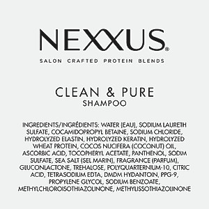 Nexxus Clean & Pure Hair Regimen Pack Shampoo, Conditioner and Scrub Detox Hair Products Sulfate Free, Silicone free, Paraben Free 3 Count
