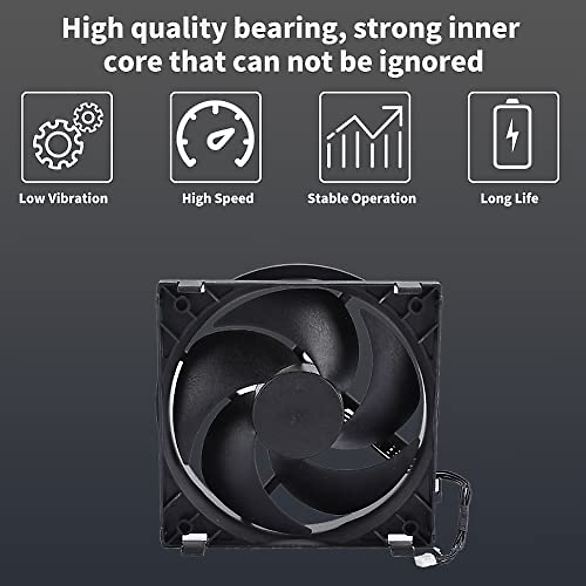 for Xbox One Internal Cooling Fan, Fast Heat Dissipation Quiet Cooling Fan Cooler with 5 Blade Replacement for Xbox One/for Xbox One S (for Xbox one)