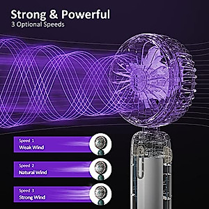 Faminnova Portable Fan - Neck Fan & Desk Fan & Hand Fan 3-in-1, 2000mAh Rechargeable Battery Operated Fan with Aromatherapy Tablet, Rotating Personal Fan with 3 Speeds for Outdoors and Indoors - Green