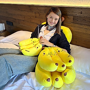 Hofun4U Giant Banana Plush Pillow - 27" Banana Stuffed Animal,Fruit Banana Plush Pillow Holiday for Girls Boys