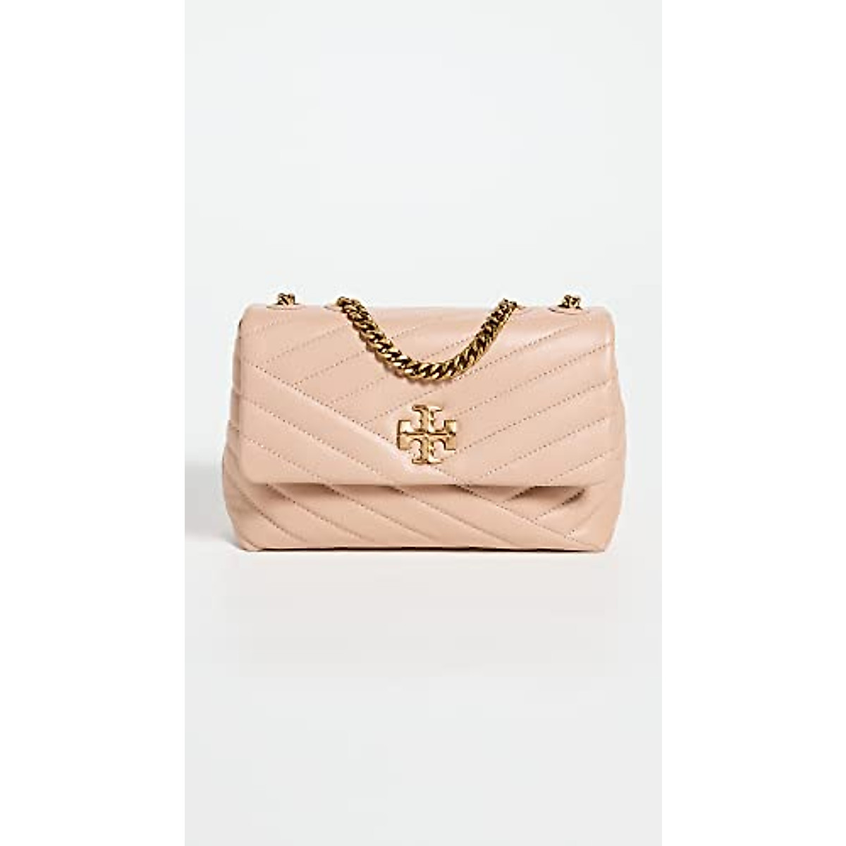 Tory Burch Women's Kira Chevron Small Convertible Shoulder Bag, Devon Sand, Tan, One Size