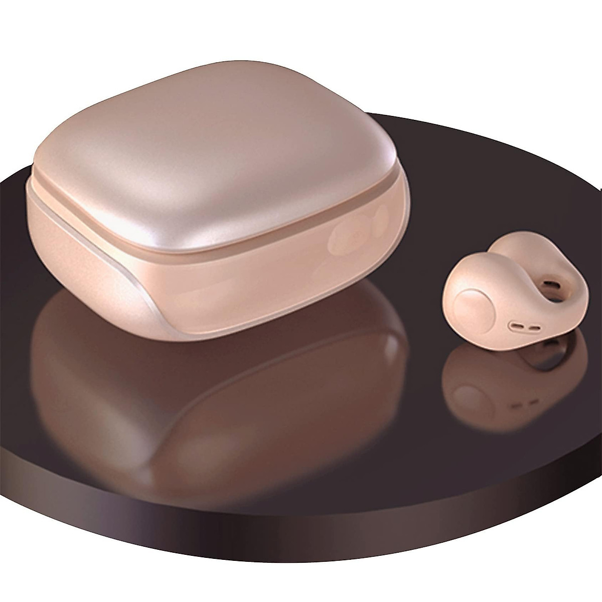 Wireless Ear Clips Ear Buds Clip On Earbuds Open Ear Headphones Bluetooth Wireless Ear Clip Bone Conduction Headphones Earbuds Headset Earphones Head Set Bone Conducting Headphone