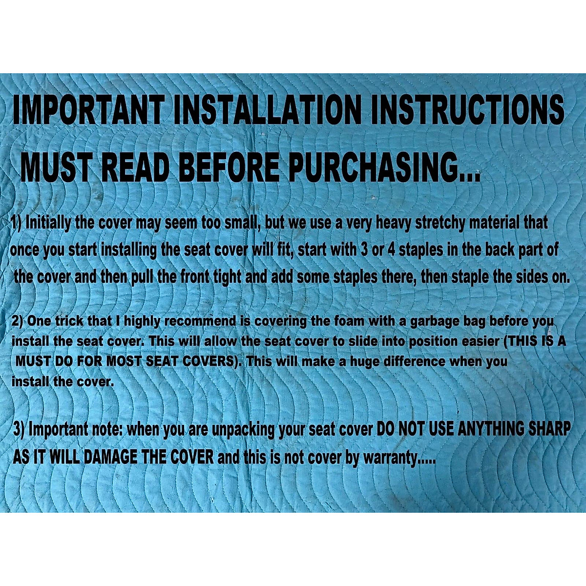 New Replacement seat Cover fits TRX125 1985-86 Replacement seat Cover Fourtrax Honda TRX 125 Black 308A