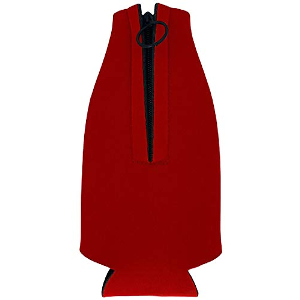 Blank Foam Beer Bottle Coolie (4 Pack, Red)