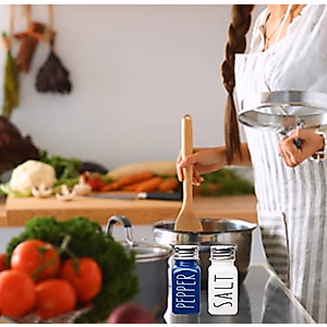 Farmhouse Salt And Pepper Shakers Set,Kitchen Decor,Glass Salt And Pepper Shakers Set,Cute Salt Shaker,Gift For Women,Modern Farmhouse Decor,Home Decor,Wedding Decor Rubbing Off