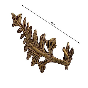 1pcs Leaf Curtain Tieback Holder Tie Backs Bedroom Living Room Curtain Decoration Accessories Holdback Metal Curtain Hook Detachable Shower Curtain (Red, One Size)