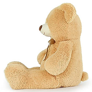 Toys Studio 36 inch Big Teddy Bear Cute Giant Stuffed Animals Soft Plush Bear for Girlfriend Kids, Tan