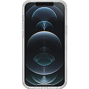 OtterBox Symmetry Clear Seires Case for iPhone 12 Pro Max (Only) - with Performance Glass Screen Protector - Bundle Packaging - Clear