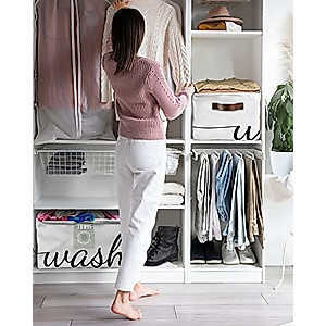 1 Pack Large Storage Baskets Bins Laundry Room Collapsible Storage Box Laundry Organizer for Closet Shelf Nursery Kids Bedroom Washing Clothes Washing Machine