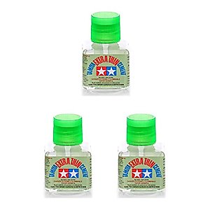 Tamiya 87038 Extra Thin Cement Glue Fine Tip 40ml (3 Pack)