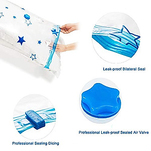 Vacuum Storage Bags, Space Saver Bags and Travel Storage Compression Bags for Clothes, Comforter, Pillows, Blankets, Plush Toys (4pack)(30x24in)