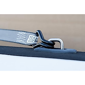 Secure Tite Ratchet Straps 4 Pack, Ratcheting Tie Down Straps with Hooks - 1-1/4” x 16’ Truck Tie Down Straps – Vinyl Double J-Hooks, 1000 lbs. Working Load Limit, 3000 lbs. Break Strength