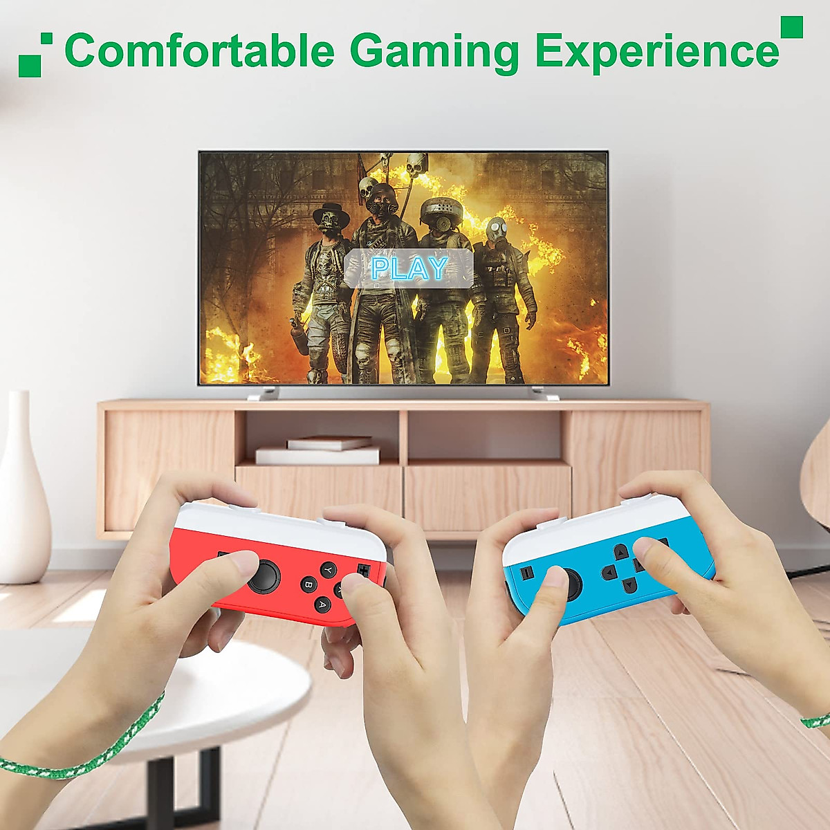 XBERSTAR 1 Pair Portable Controller Carrying Hand Strap Wrist Rope for Switch Video Games (White)